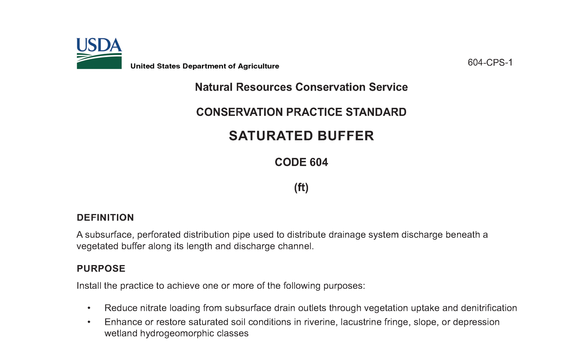 Saturated Buffers – Transforming Drainage