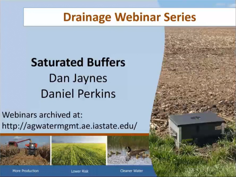 Saturated Buffers – Transforming Drainage